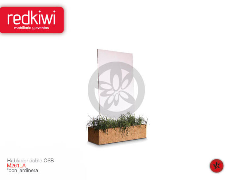 Hablador Doble En Osb Con Jardín - RedKiwi